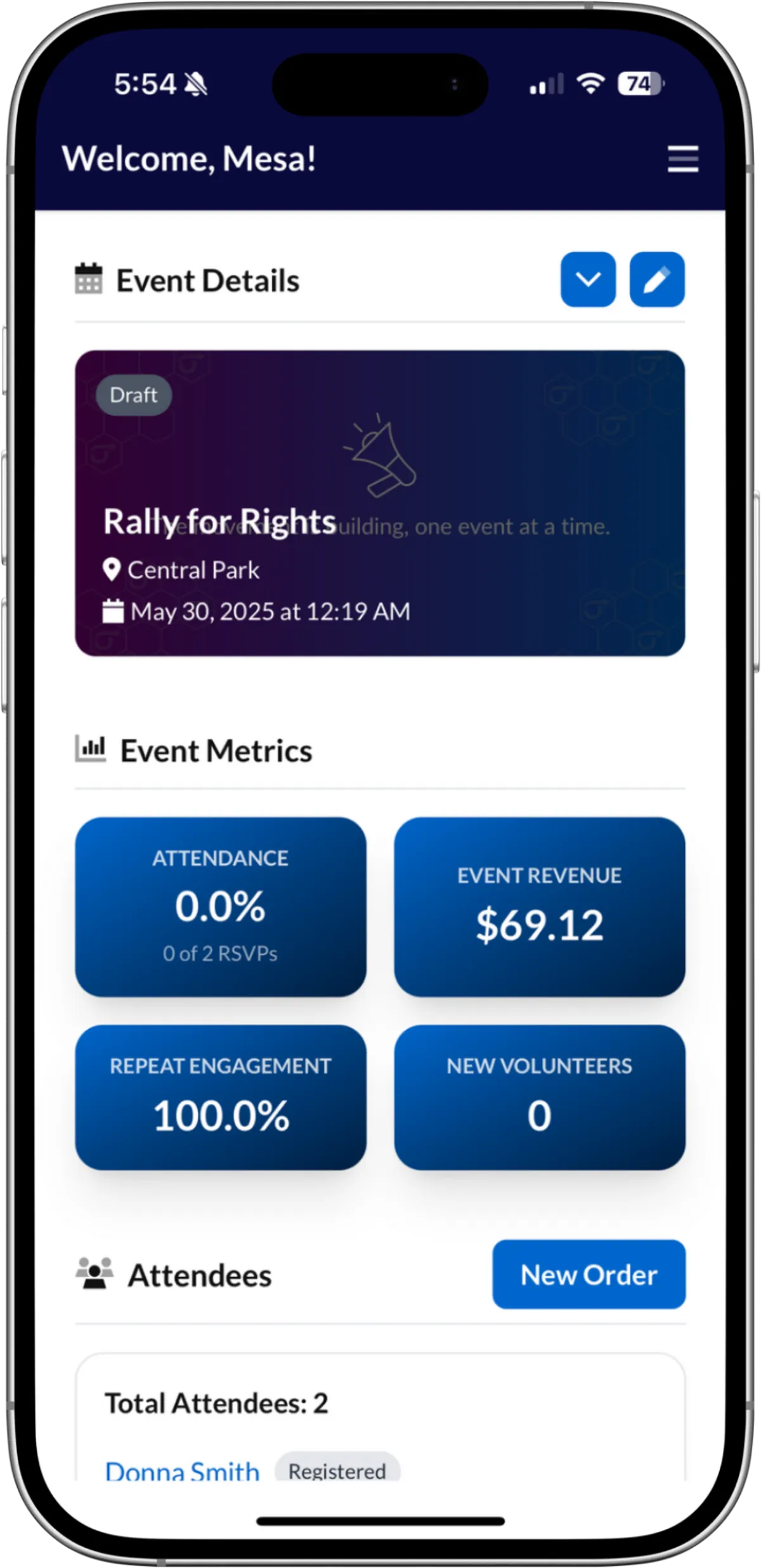 Outwork – Volunteer and Campaign Management Platform